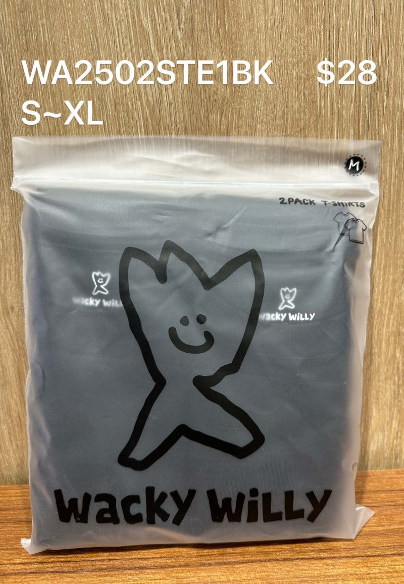 兩件裝【WE ARE】韓國wacky Willy短袖T恤WA2502STE1 – We are 日韓代購專家